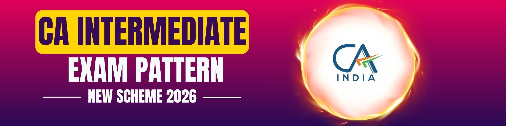 CA Inter Exam Pattern 2026 (New Scheme): Marks, Passing Criteria ...